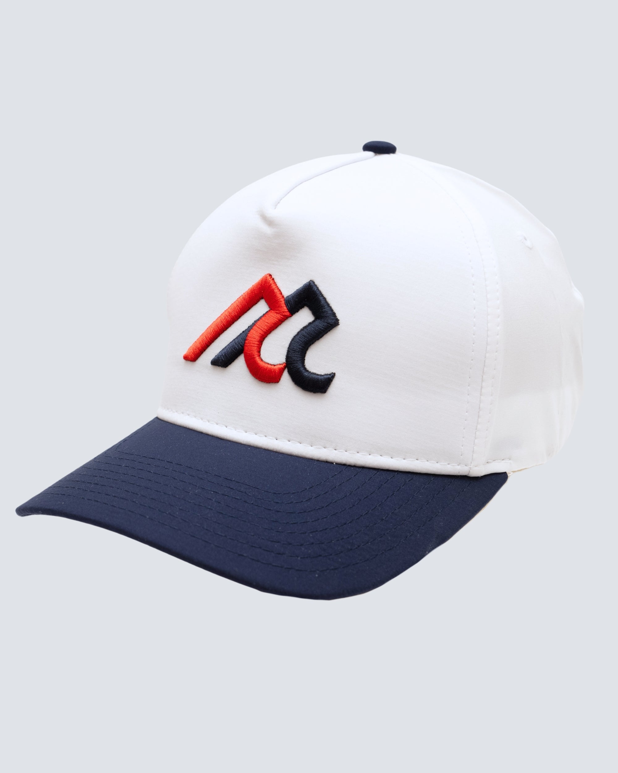 Double R 5 Panel Hat in White – REDVANLY