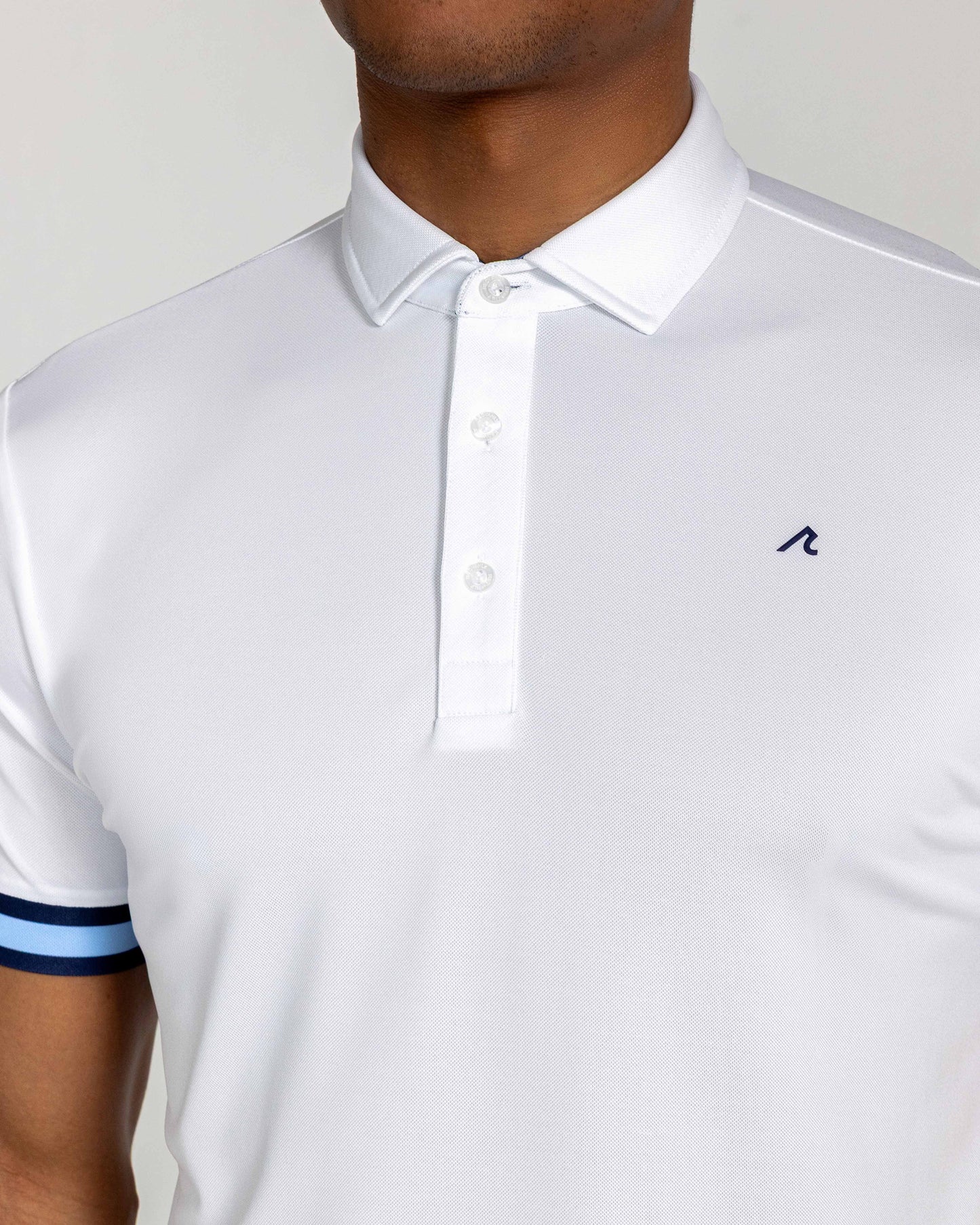 Cromac Pique Polo in Bright White – REDVANLY