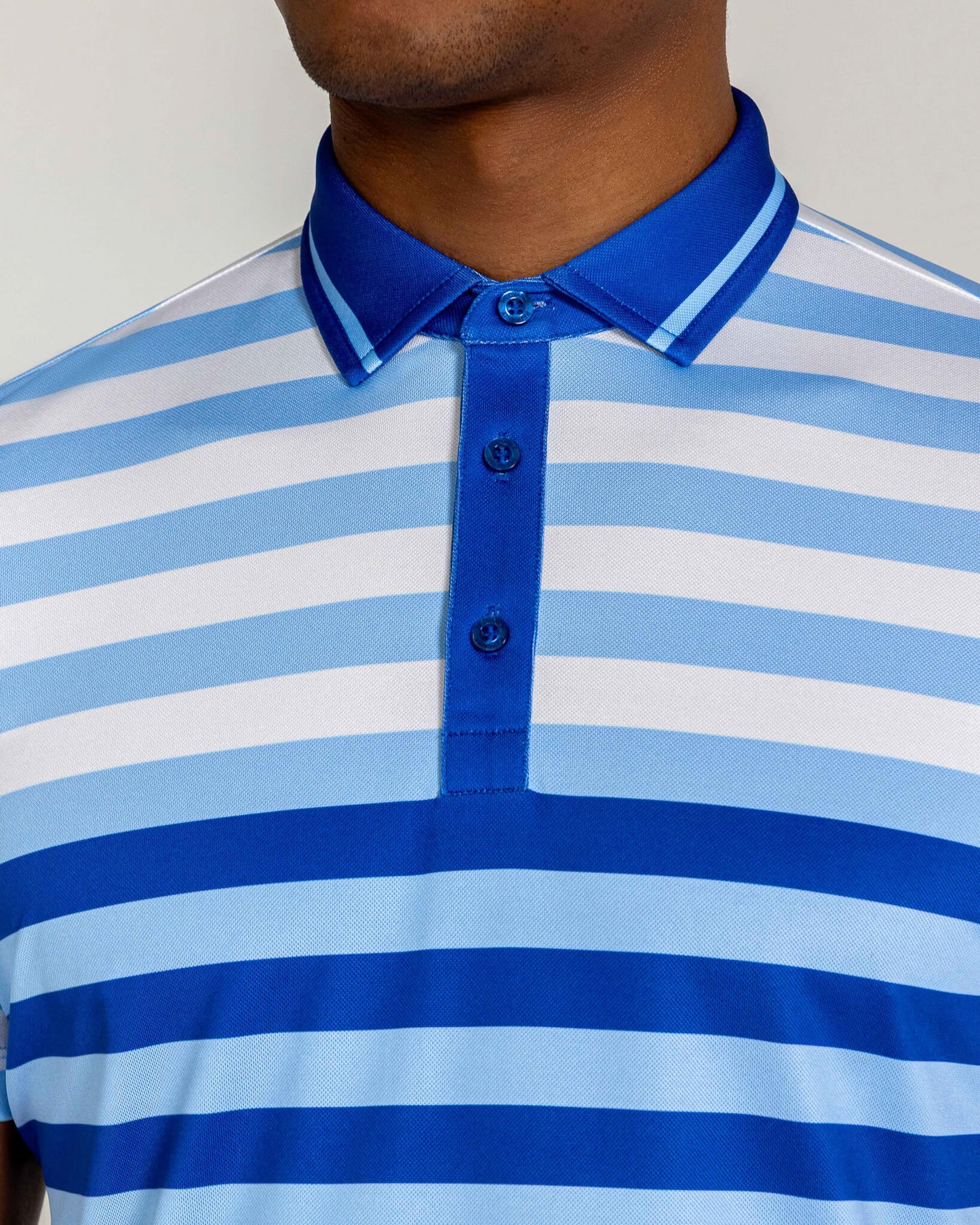 Leeson Pique Polo in Harbor Blue – REDVANLY