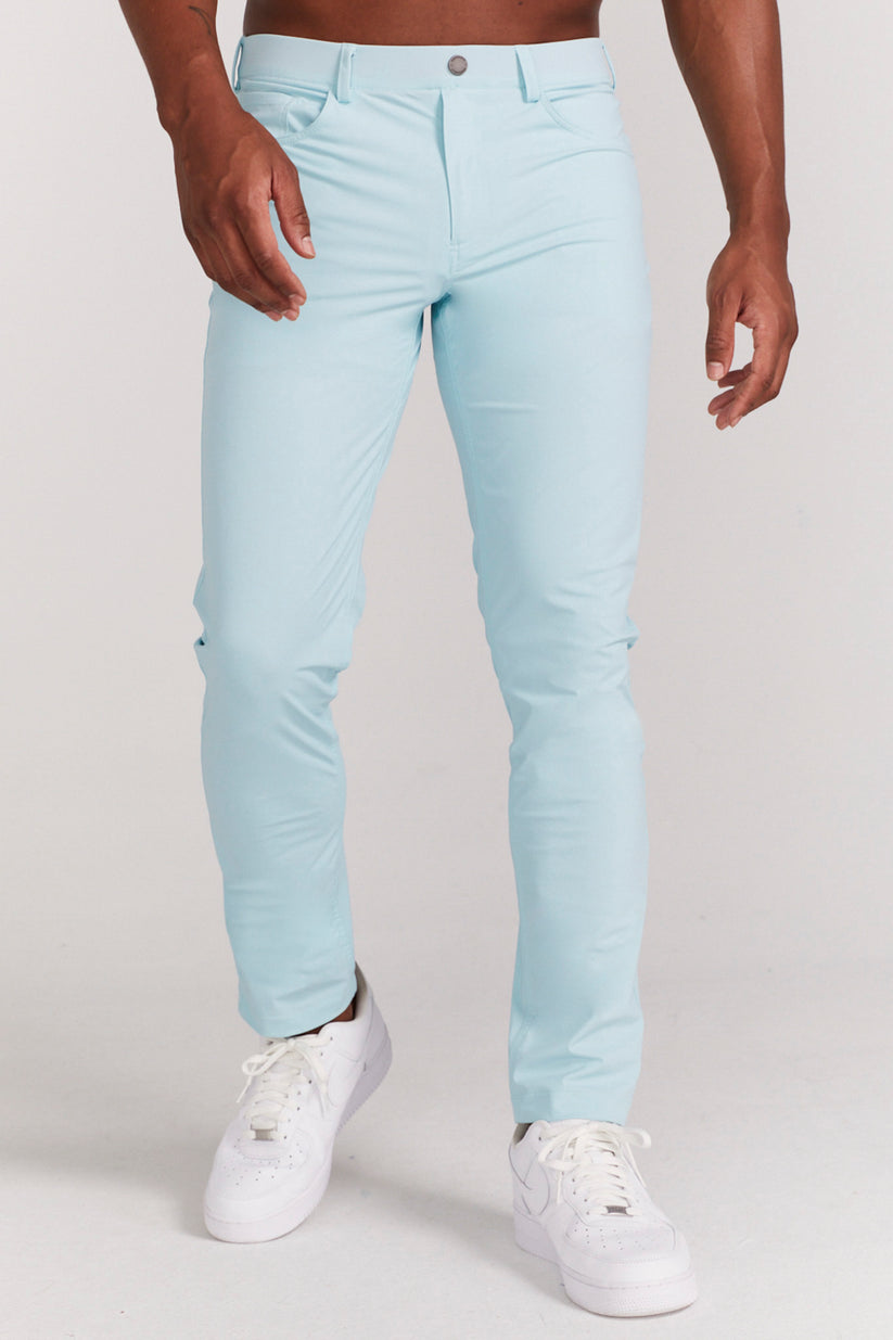 Kent Pull-On Trouser in Canal Blue – REDVANLY