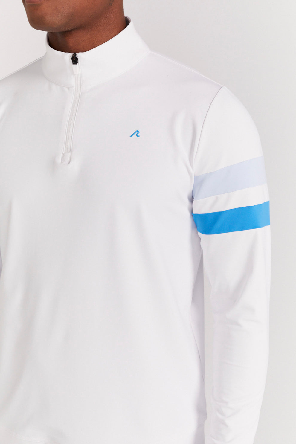 Wilson Quarter Zip in Bright White – REDVANLY