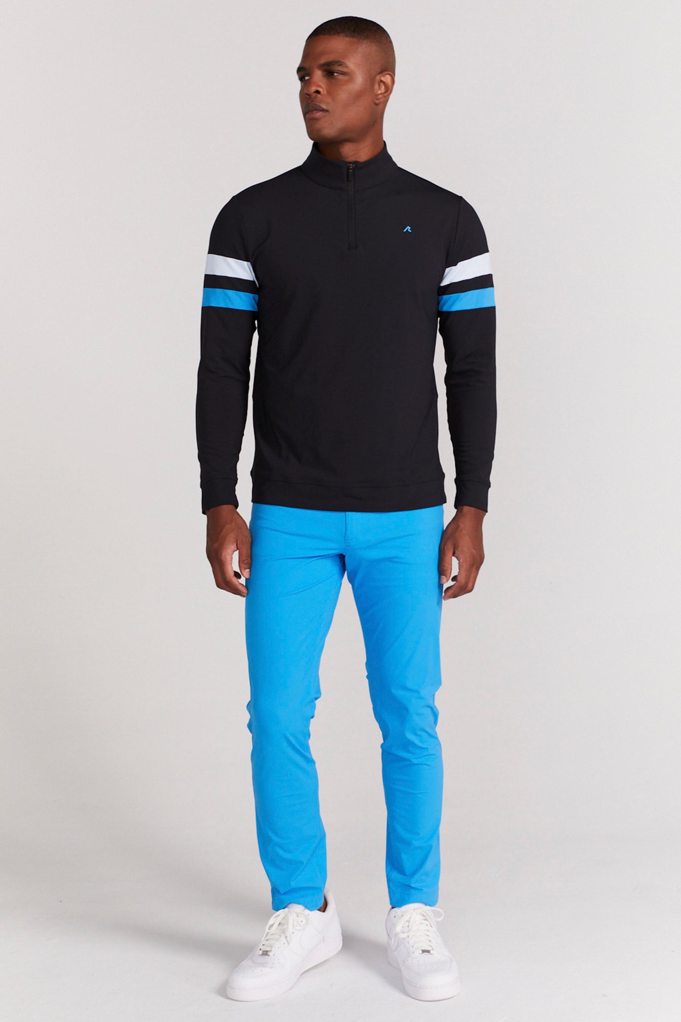 Wilson Quarter Zip in Tuxedo – REDVANLY