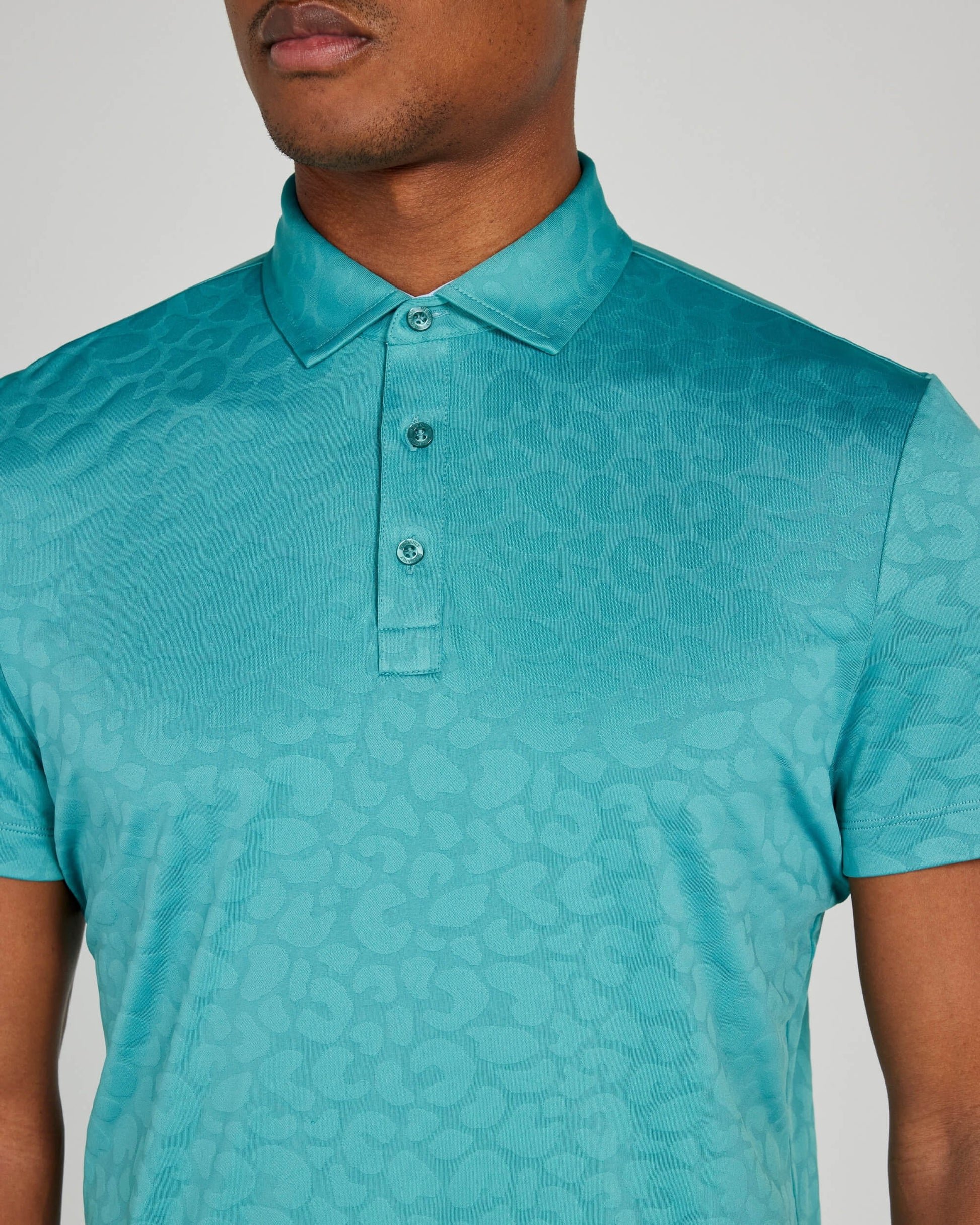 Sanborn Jacquard Polo in Rainforest – REDVANLY