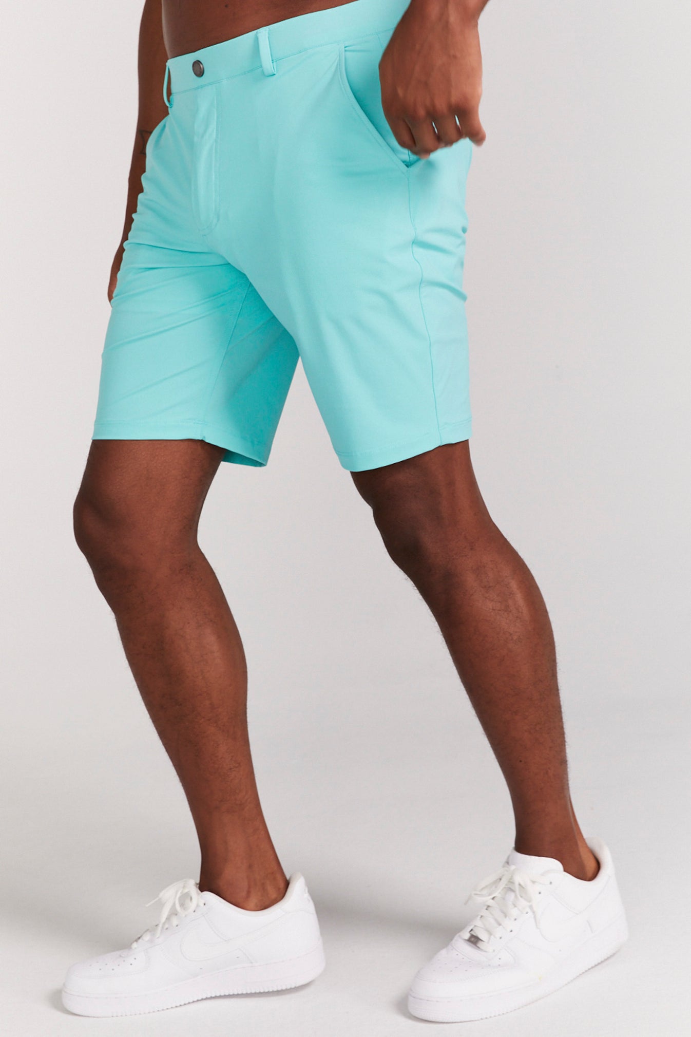 Hanover Pull-On Short in Pool – REDVANLY